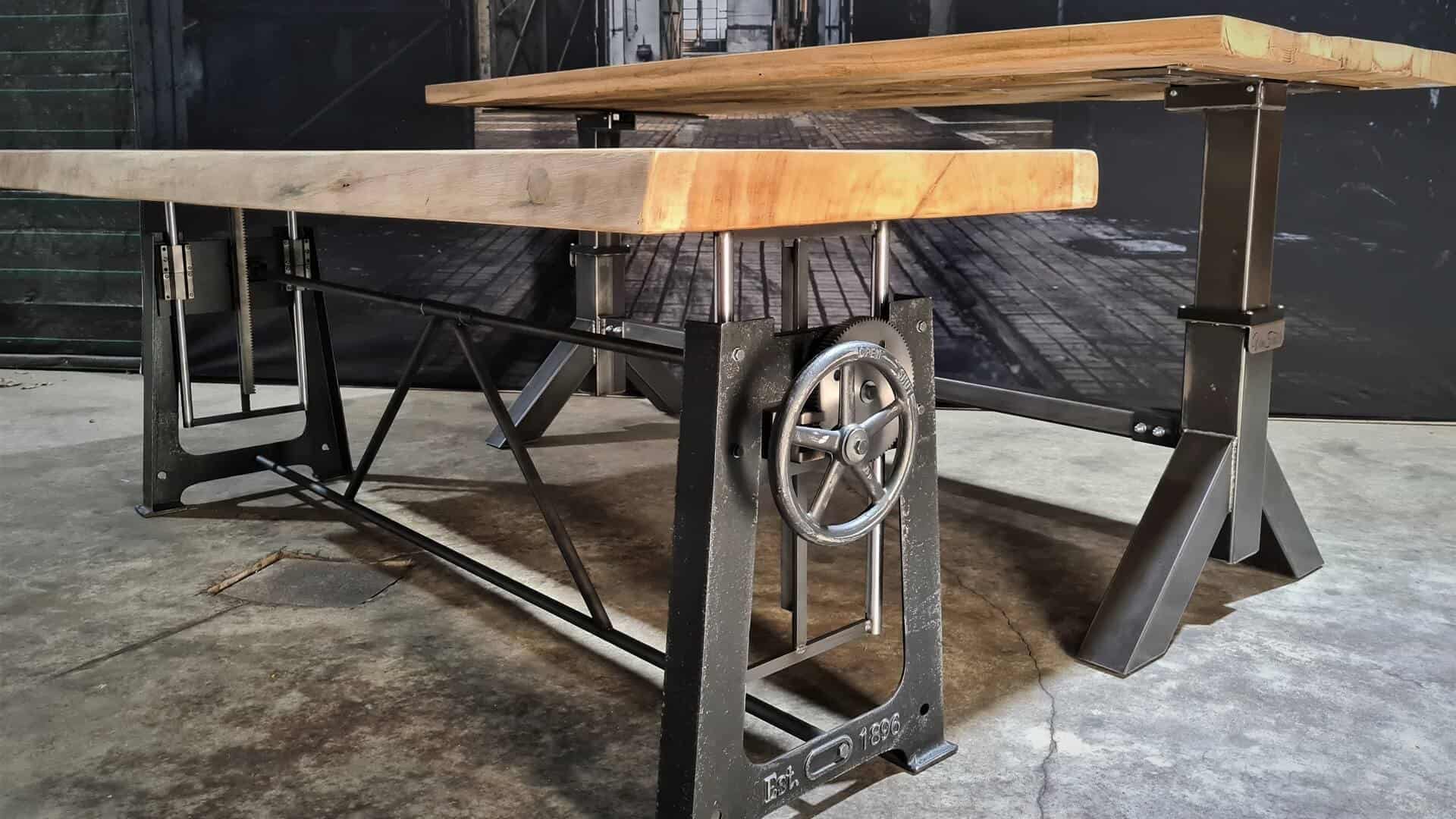 Industriële verstelbare zit-sta tafels | In hoogte verstelbare tafel ...